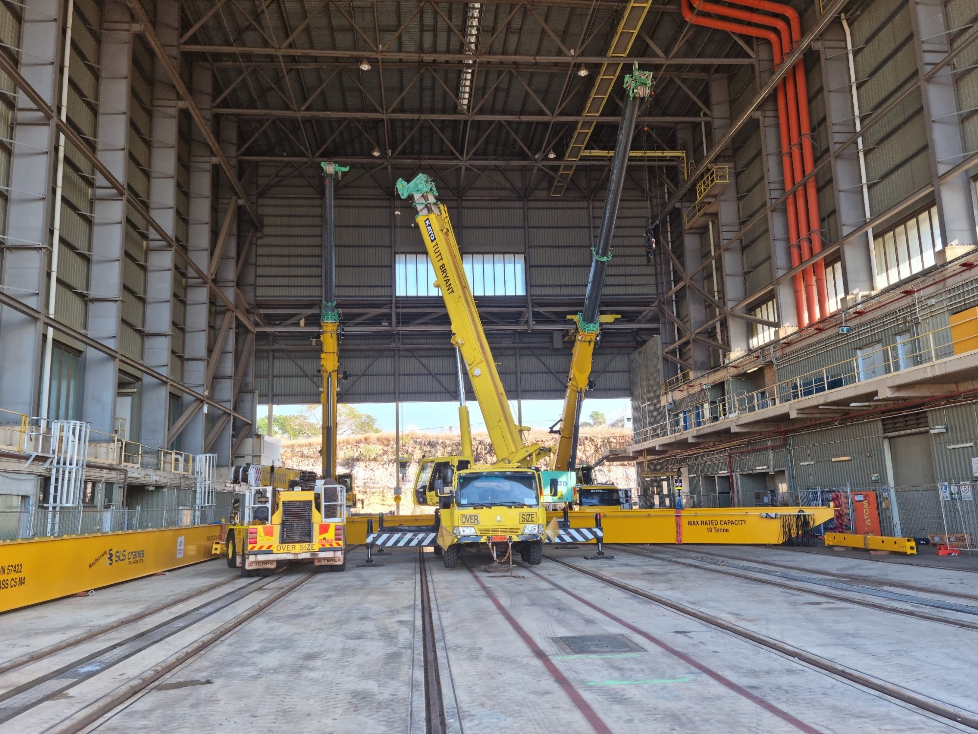 10T overhead crane installation - Pressure Dynamics